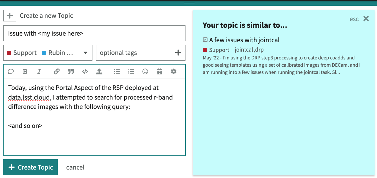How to make a new topic - How to - ask.CI